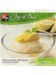 S&P FROZEN Glutinous Rice With Durian Coconut Cream | Exotic World ...